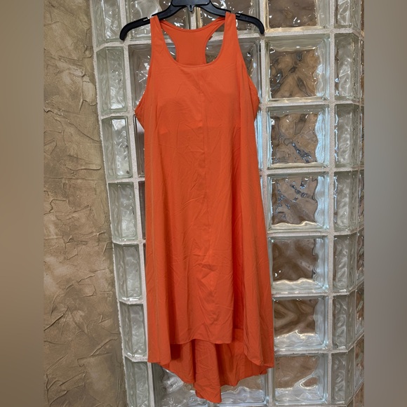 Dresses | Orange High Low Halter Sundress For Resort Wear | Poshmark